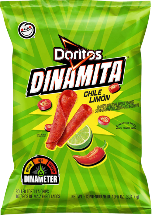 DORITOS DINAMITA Chile Limon Flavored Rolled Tortilla Chips Doritos DORITOS DINAMITA Chile Limon Flavored Rolled Tortilla Chips Doritos