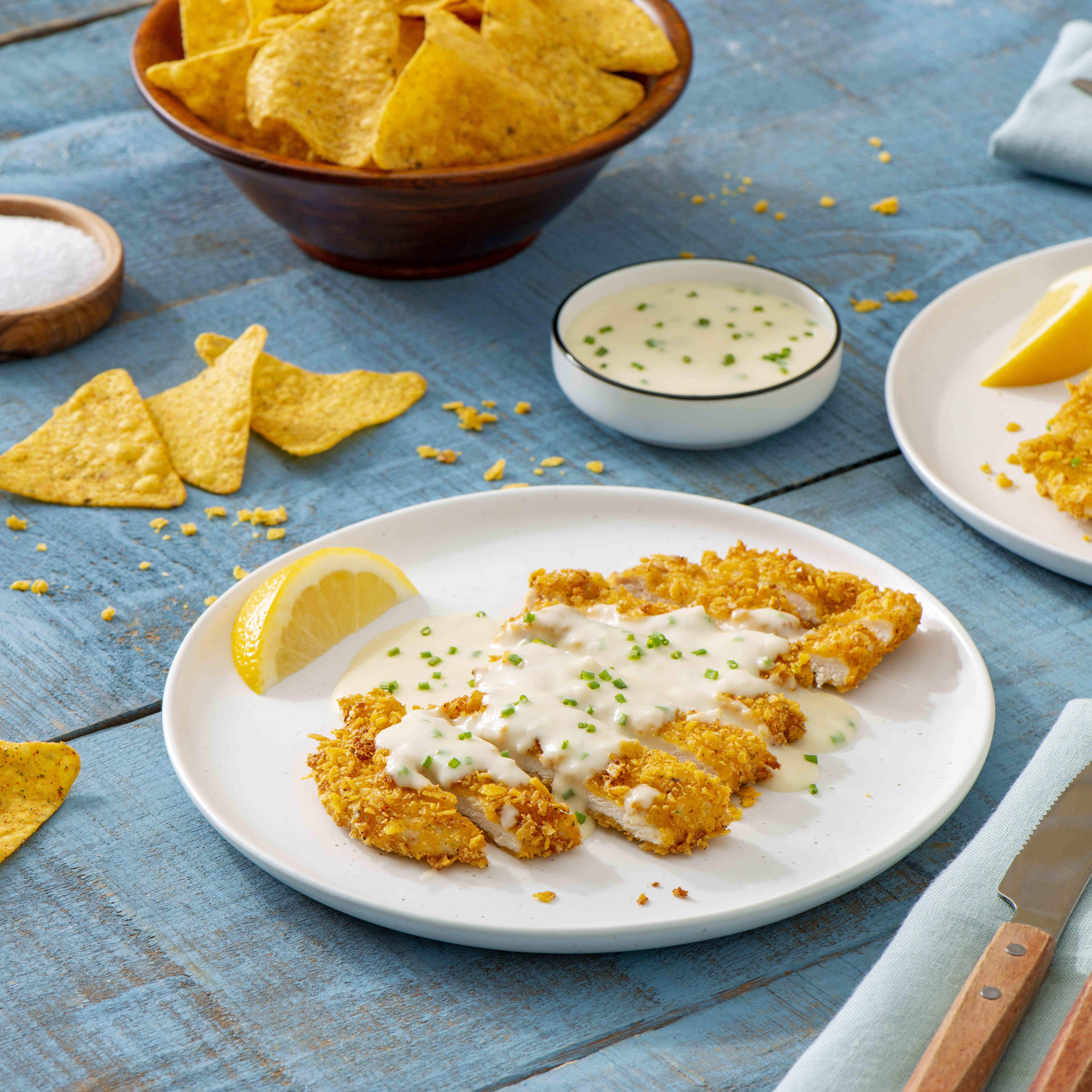 DORITOS® COOL RANCH® Schnitzel with Mustard Cream Sauce | Doritos