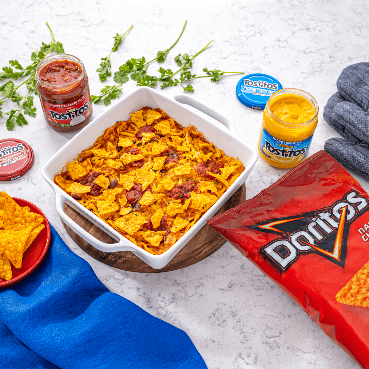 DORITOS® Tortilla Chip Nacho Cheese Chicken Casserole | Doritos
